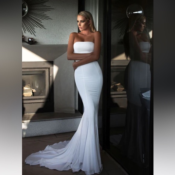 Abyss By Abby | Dresses | Abyss By Abby Evening Gown Wedding Dress ...